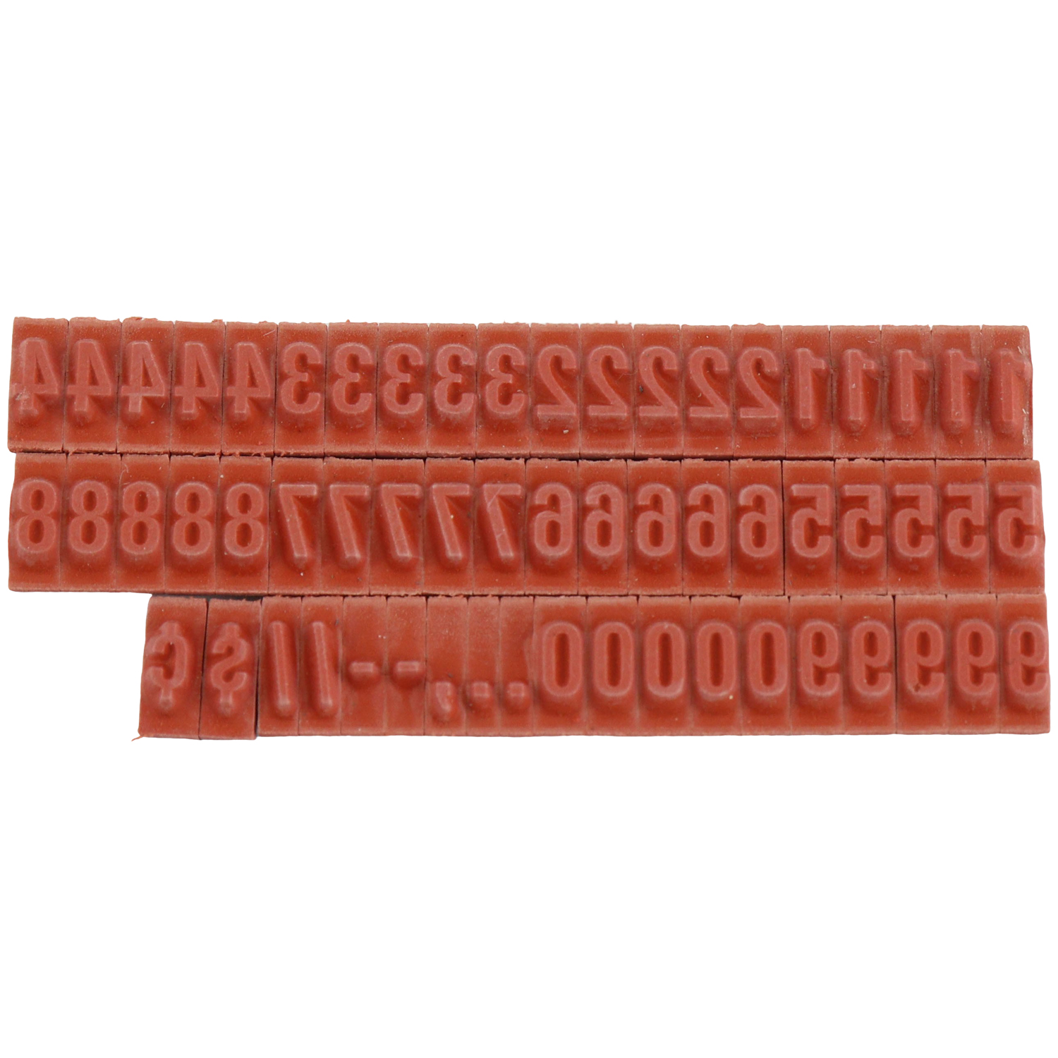 FU72 RIBType bold Number Set | Rubber Stamp Warehouse