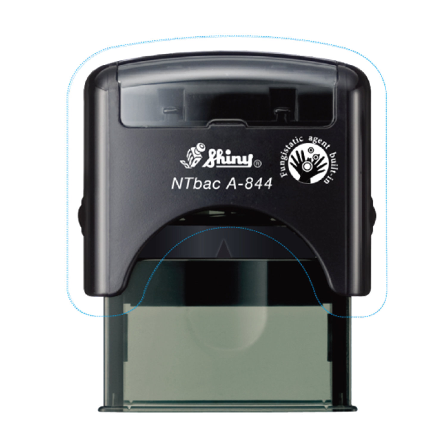 NTBac Shiny A-844 Self-Inking Stamp | Rubber Stamp Warehouse