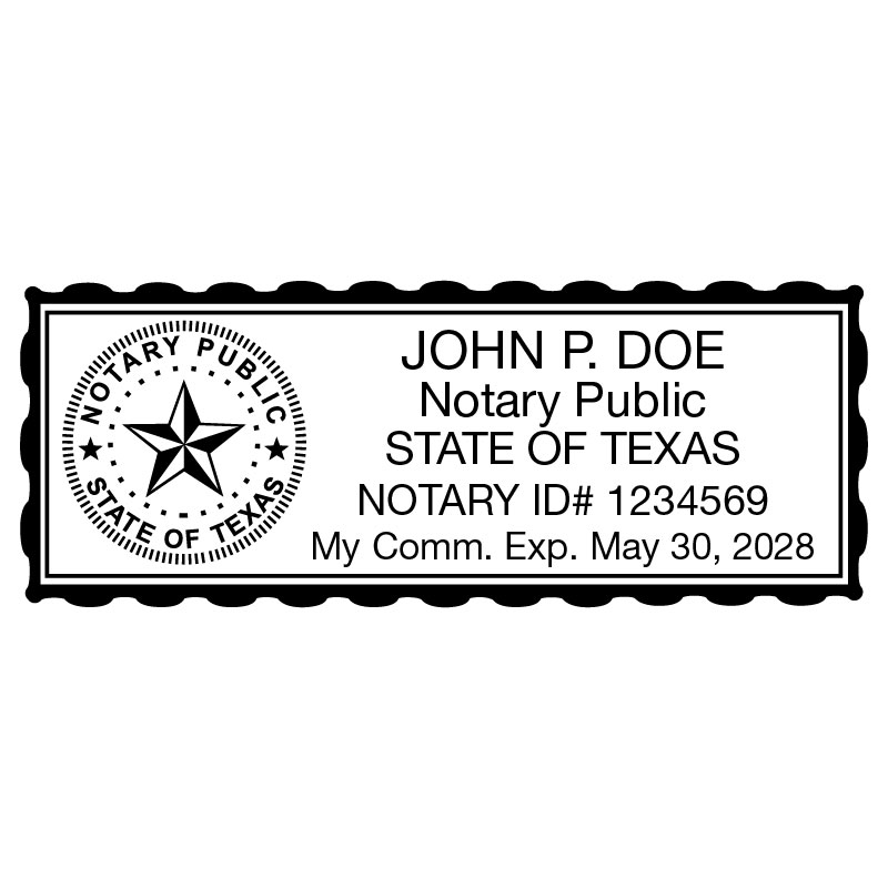 Texas Notary Pocket Stamp | Rubber Stamp Warehouse