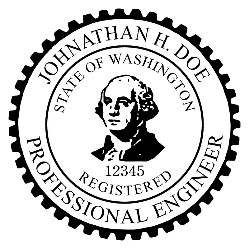 Washington Professional Engineer Rubber Stamp | Rubber Stamp Warehouse