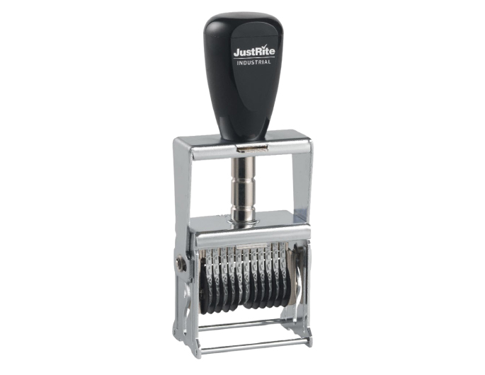 MJ-3, 11 Band JustRite Self-Inking Band Number Stamp | Rubber Stamp ...