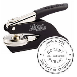 Washington DC Notary Embossing Seal | Rubber Stamp Warehouse