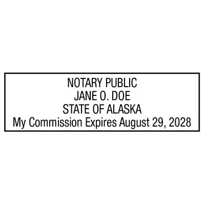 Alaska Notary Pocket Stamp | Rubber Stamp Warehouse