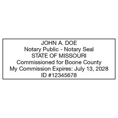 Missouri Notary Stamp | Rubber Stamp Warehouse