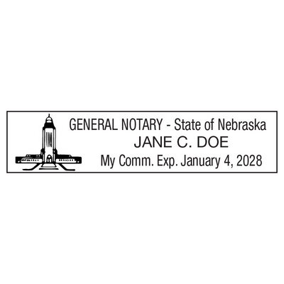 Nebraska Notary Pocket Stamp | Rubber Stamp Warehouse