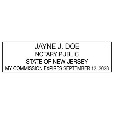 New Jersey Notary Stamp | Rubber Stamp Warehouse