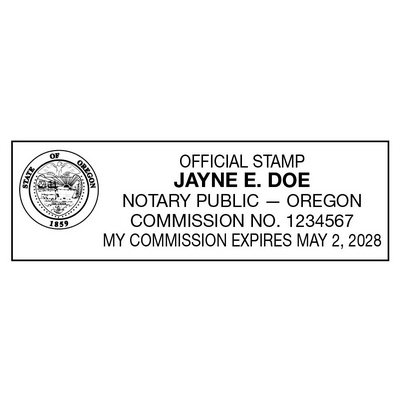 Oregon Notary Stamp | Rubber Stamp Warehouse