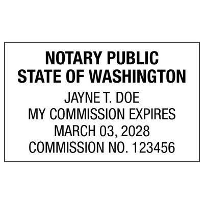 Washington Notary Stamp | Rubber Stamp Warehouse