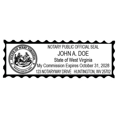 West Virginia Notary Pocket Stamp | Rubber Stamp Warehouse