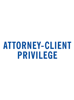 Xstamper #1816 ATTORNEY-CLIENT PRIVILEGE Stock Stamp | Rubber Stamp ...