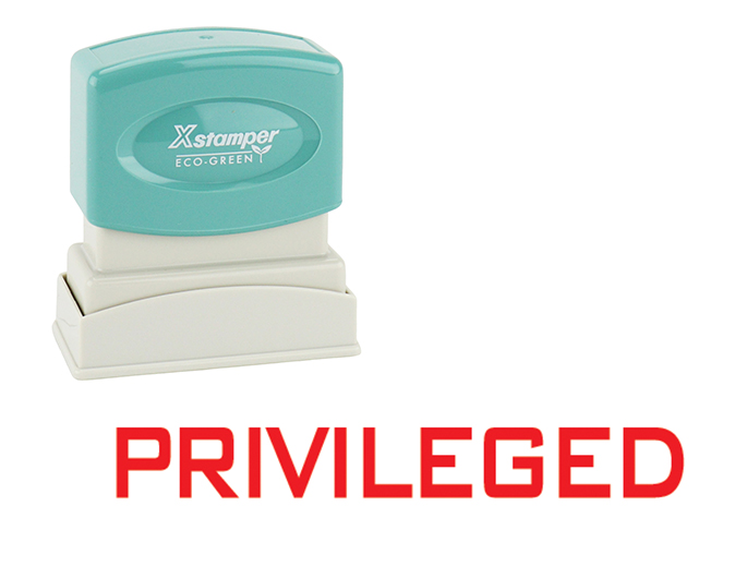 Xstamper #1831 PRIVILEGED Stock Stamp | Rubber Stamp Warehouse